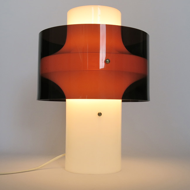 Acrylic/perspex multi-use lamp by Yki Nummi for Orno Finland, 1960s