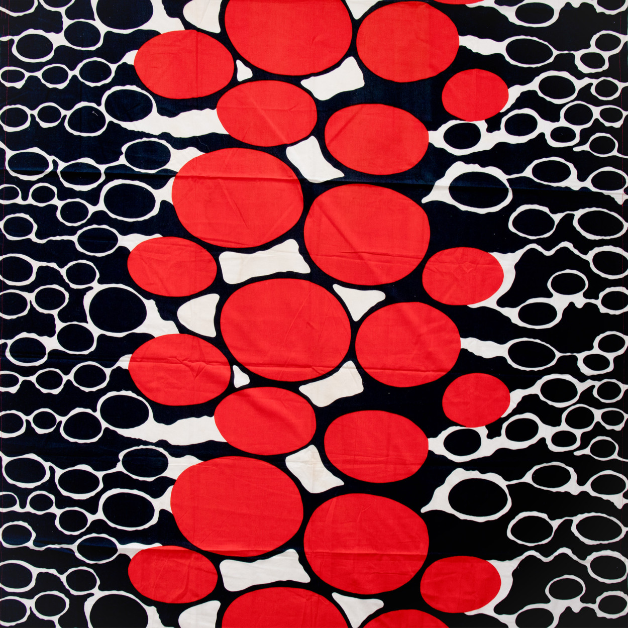 Tampella of Finland Pulteri art textile with bold graphic design 1970s