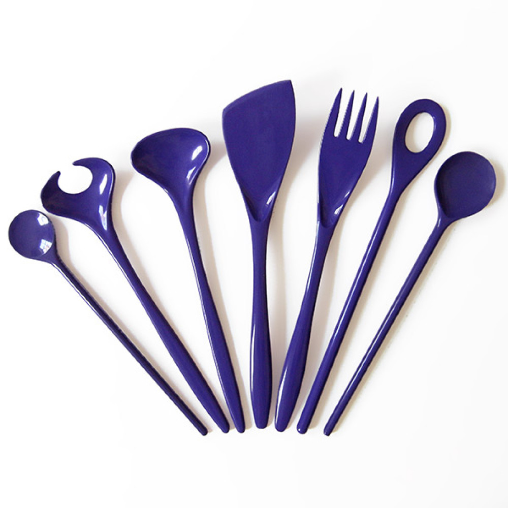 Purple vintage Rosti kitchen utensils 60s/70s