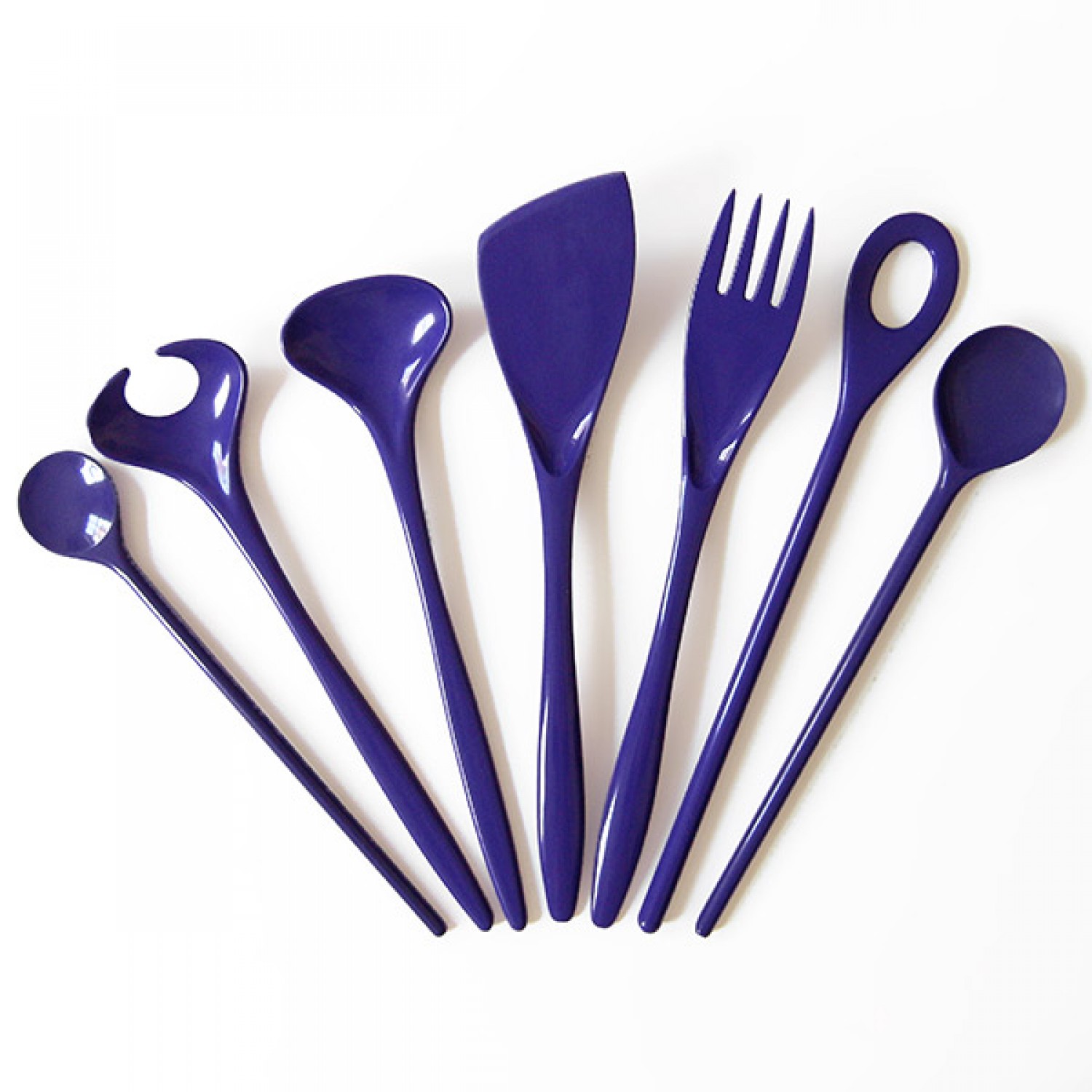 Purple vintage Rosti kitchen utensils 60s/70s