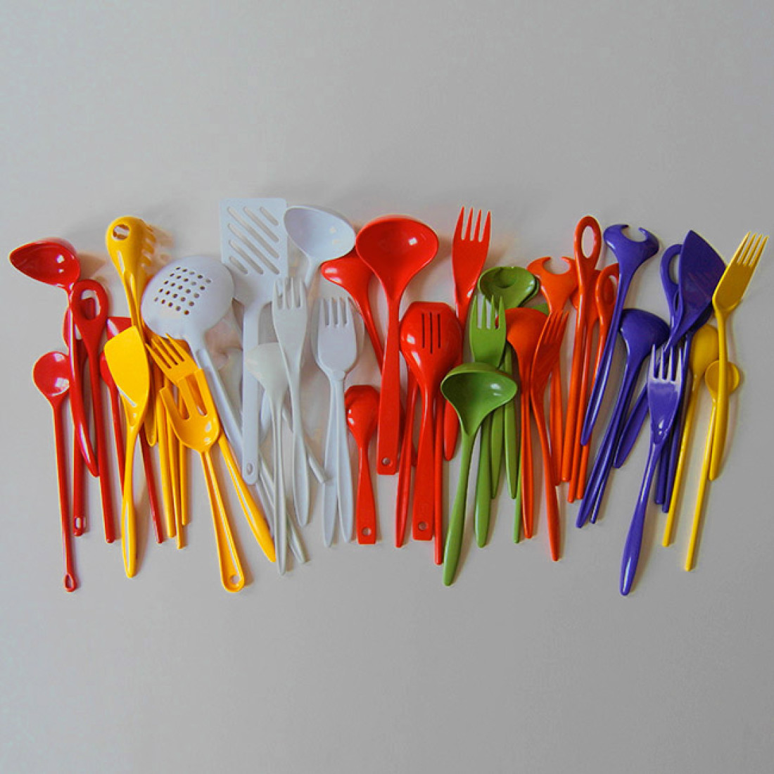 Orange vintage Rosti kitchen utensils 60s/70s